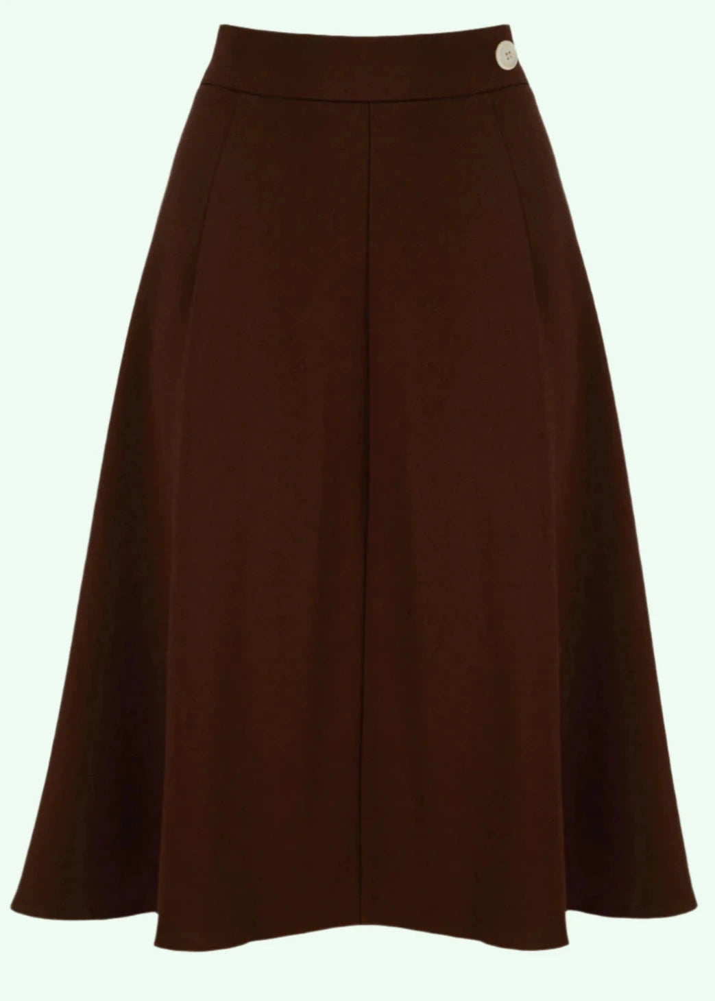 Classic A-line nederdel i brun fra Weekend Doll