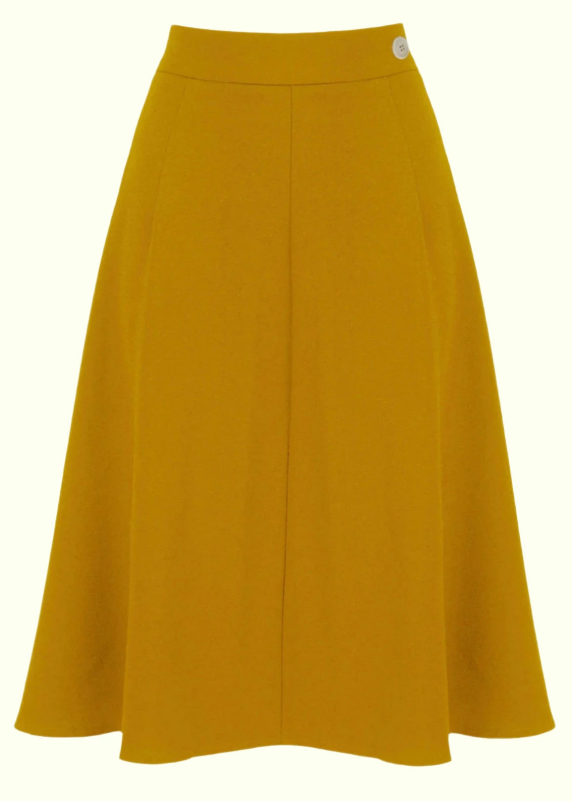 Classic A-line nederdel i mustard fra Weekend Doll