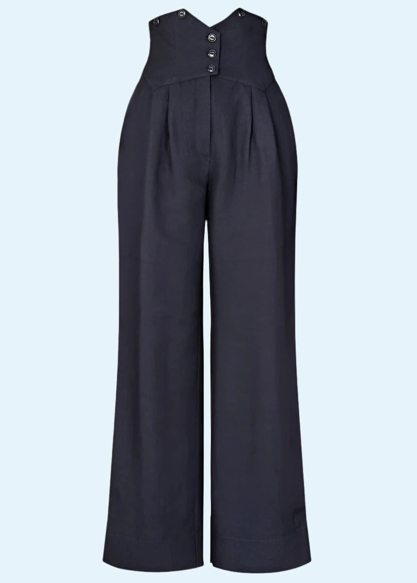 Miss Fancy Pants Slacks i navy fra Emmy Design